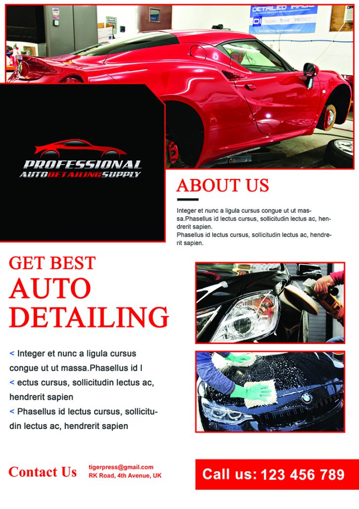 Auto Detailing – Business Flyers