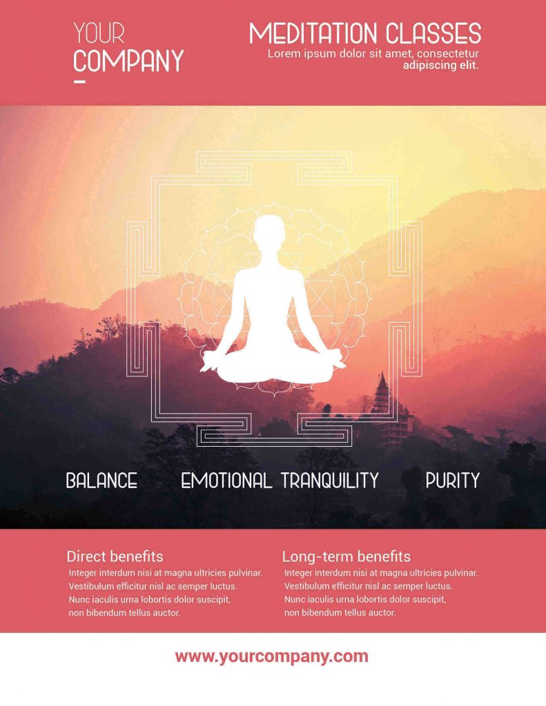 Meditation Classes – Business Flyers