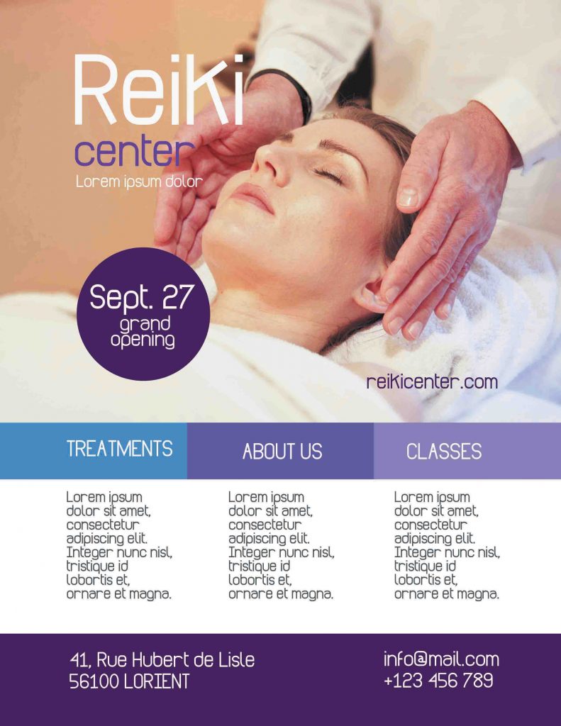 Reiki Center – Business Flyers