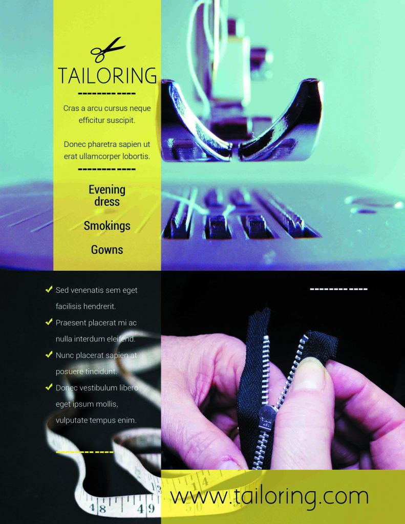 Tailoring Business Flyers Tailoring Business Flyers