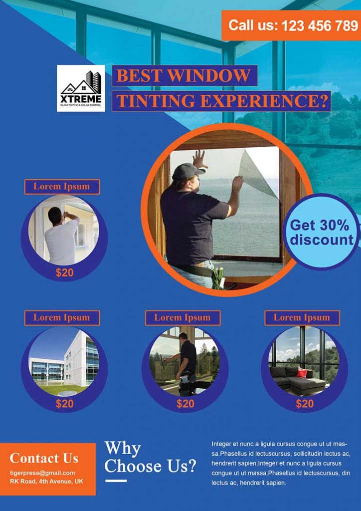 Window Tinting – Business Flyers